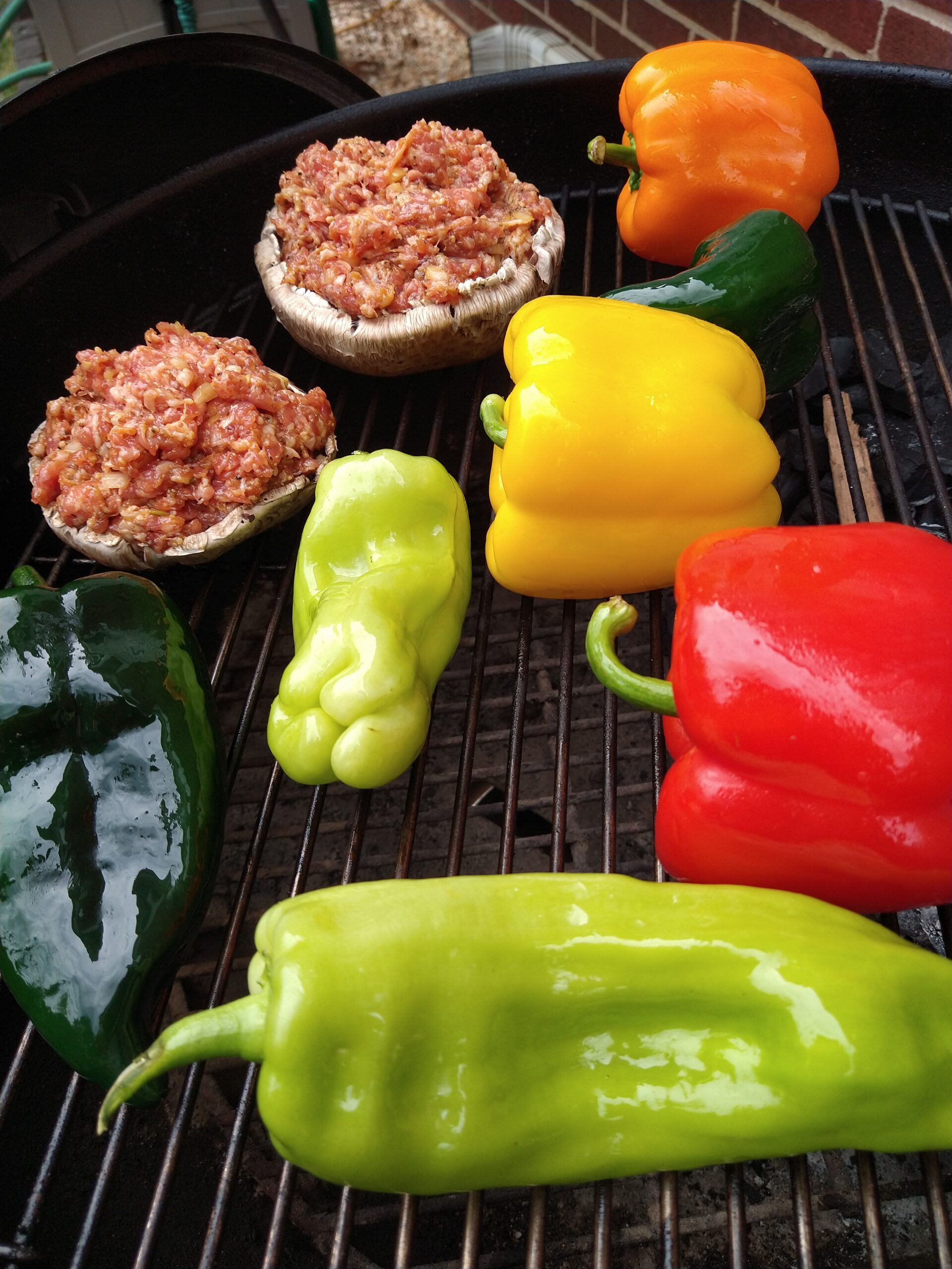 Smoked Stuffed Portobello Mushrooms - What's Smoking