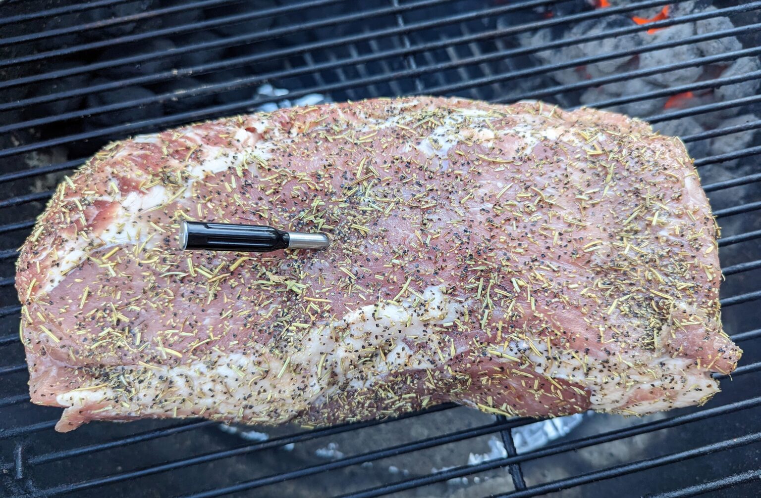 Christmas Smoked Pork Loin Roast - What's Smoking
