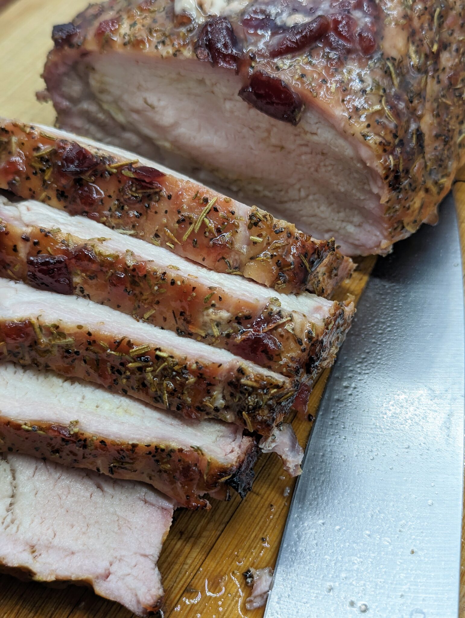 Christmas Smoked Pork Loin Roast - What's Smoking