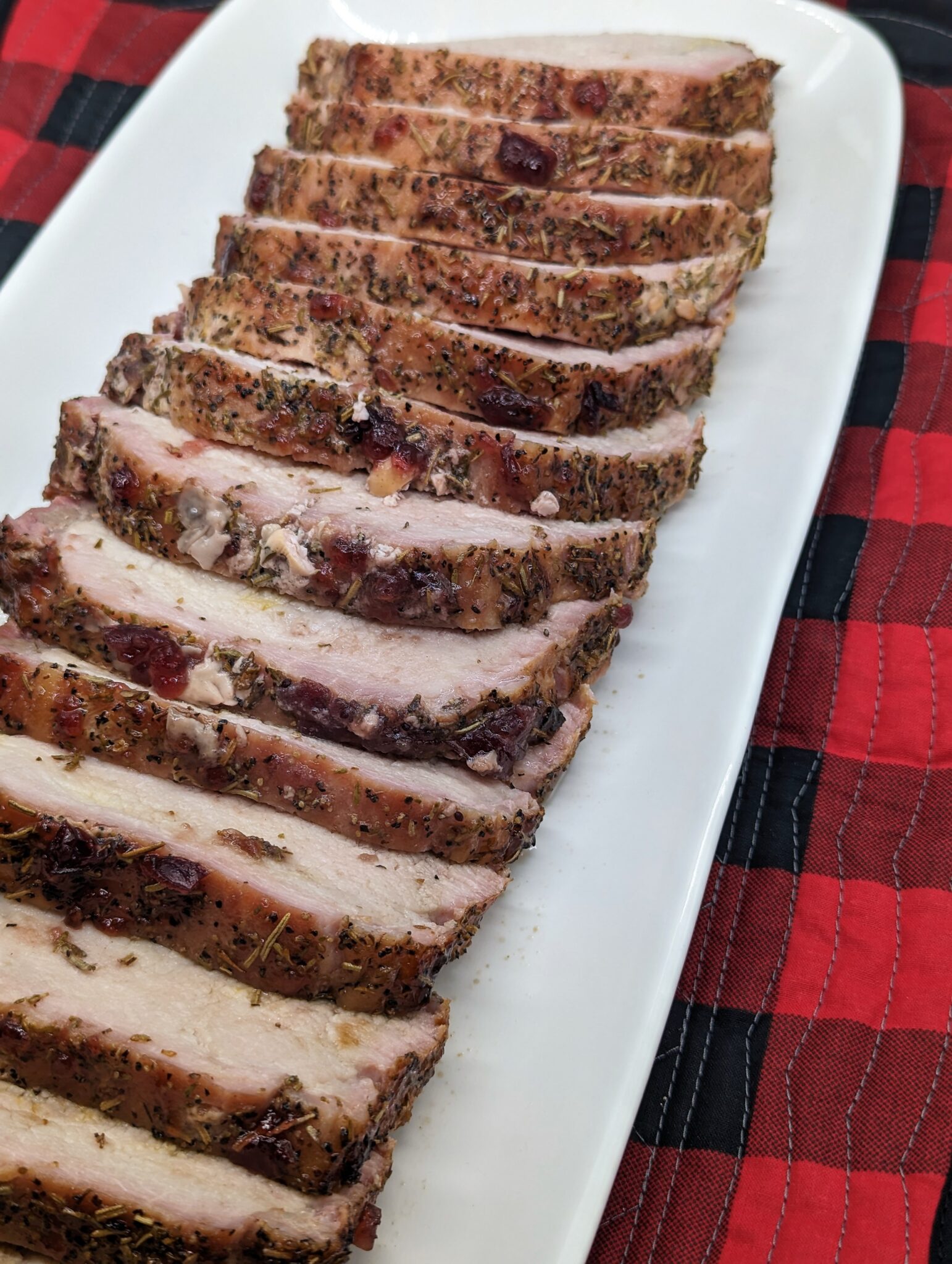 Christmas Smoked Pork Loin Roast - What's Smoking