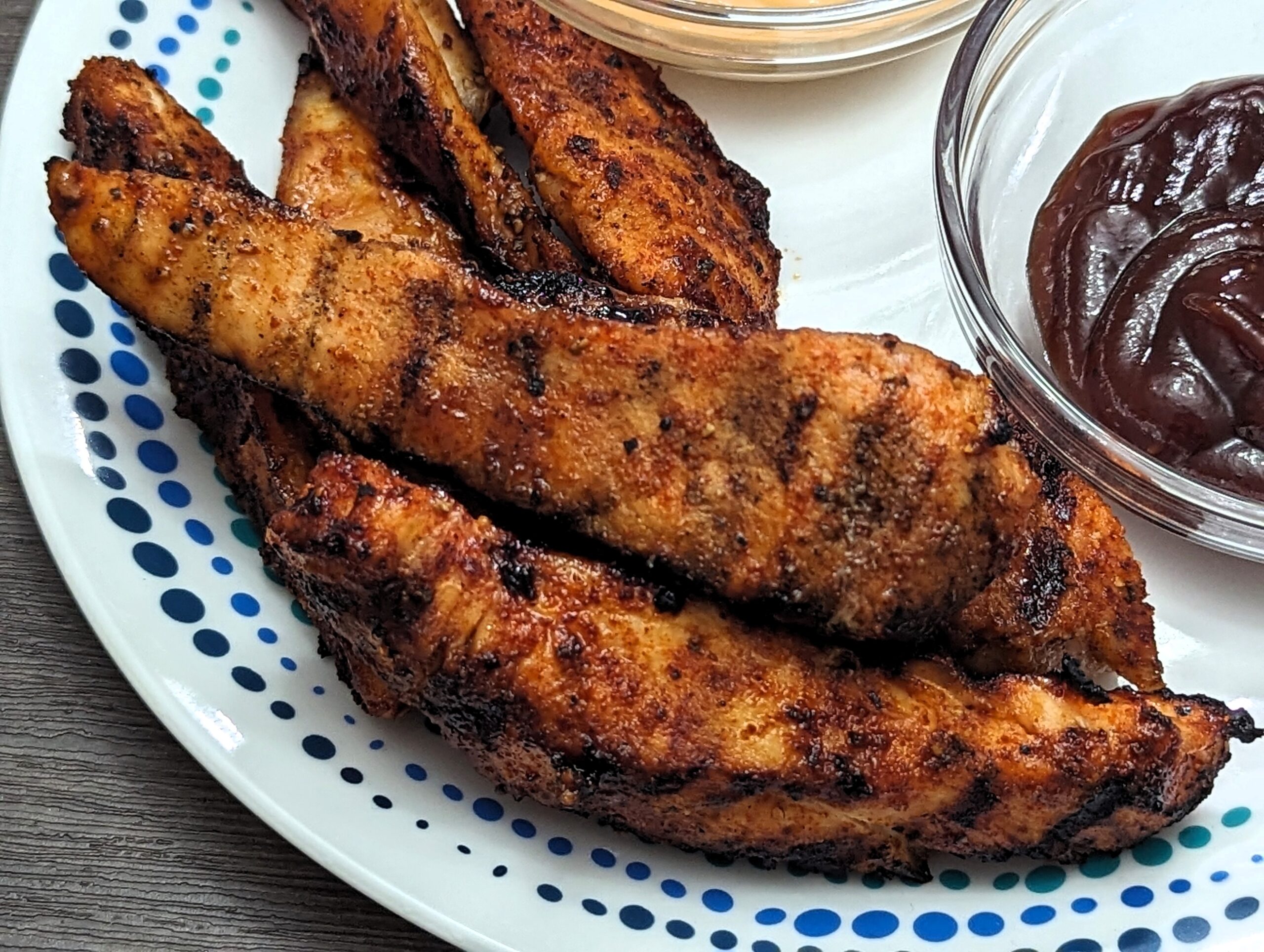 Easy Grilled Chicken Strips - What's Smoking